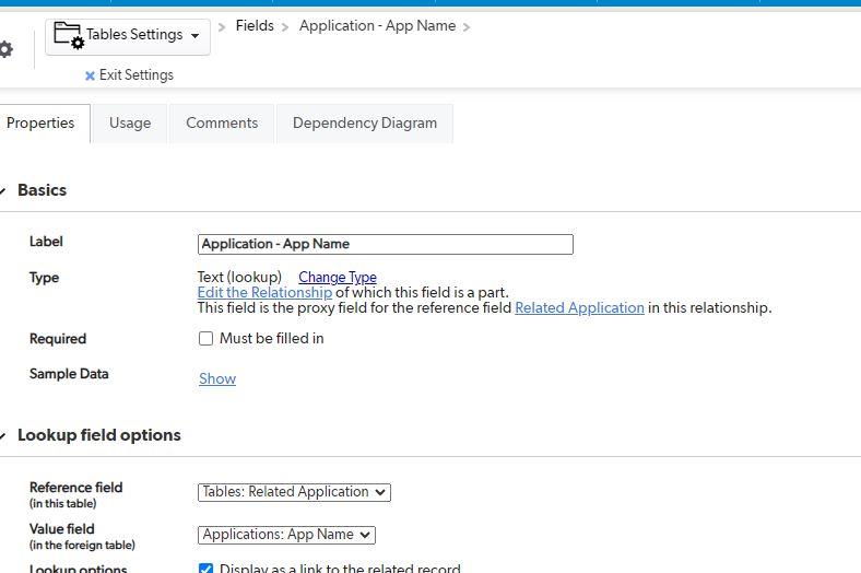 Data Table Is A Text Field Need It To Be A Conditional Dropdown Field