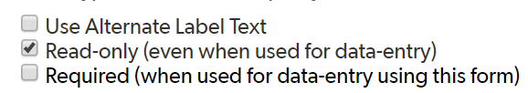 Toggle the "Read-only" form element attribute | Qrew Discussions