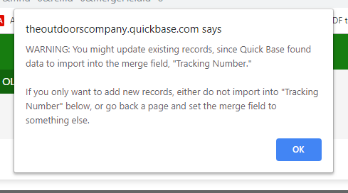 Import popup stops automation | Qrew Discussions