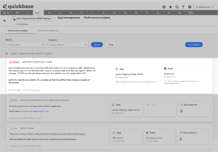 Performance Insights | Qrew Discussions