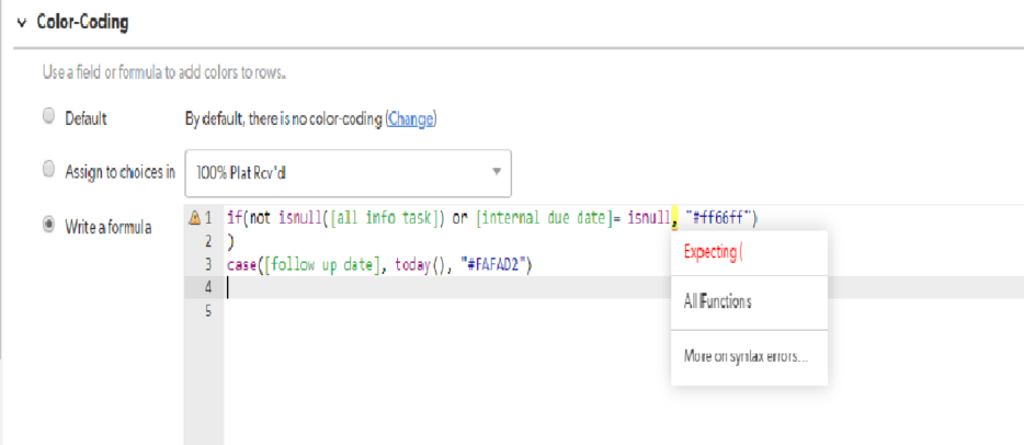 Color Coding Formula Qrew Discussions