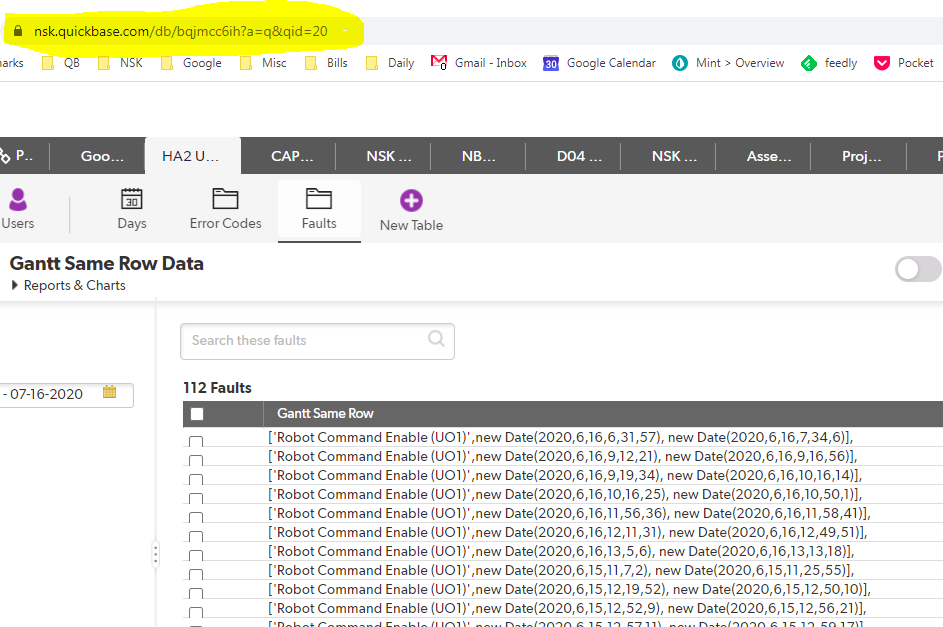 Google Charts pulling in Quickbase table data | Qrew Discussions