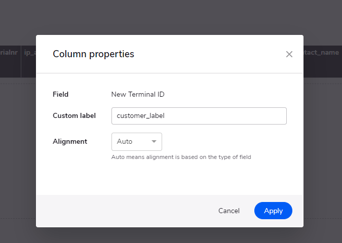 Re: Column Header in Table | Qrew Discussions