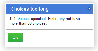 Multi Text with more than 50 choices? | Qrew Discussions
