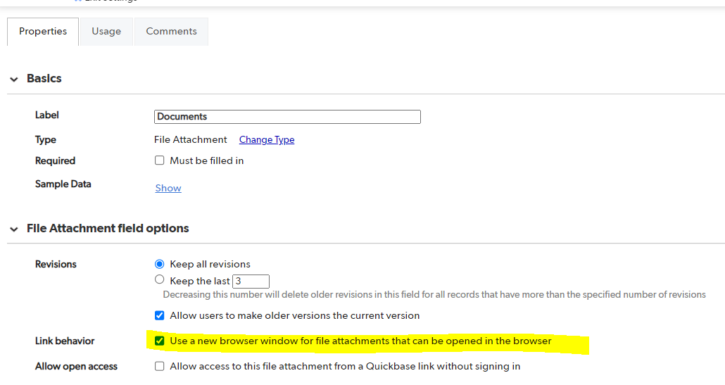 Re: Opening attachment into a new tab instead of downloading | Qrew Discussions