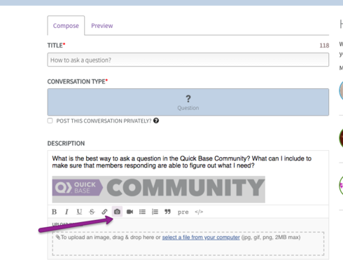 Tips for Posting a Question | Qrew Discussions