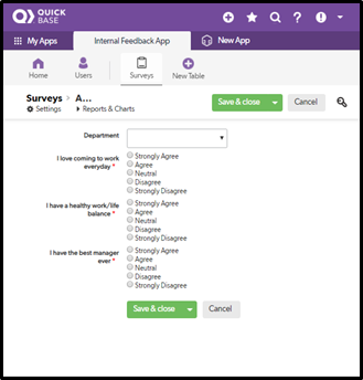 Quick Base Builder Challenge - Employee Engagement Survey | Qrew Discussions