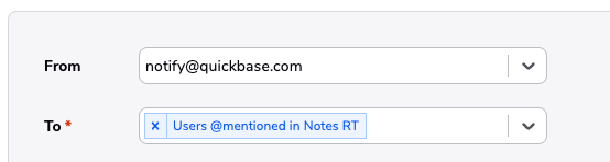Best practice for using @mention in a log rich text field. | Qrew Discussions
