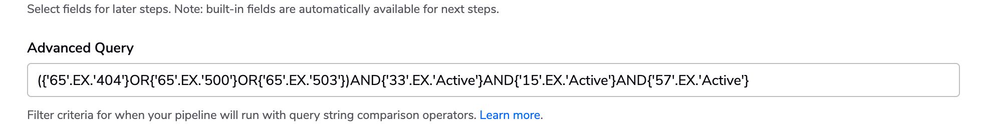 Is there a way to reference the old field value in a pipeline advanced query? | Qrew Discussions