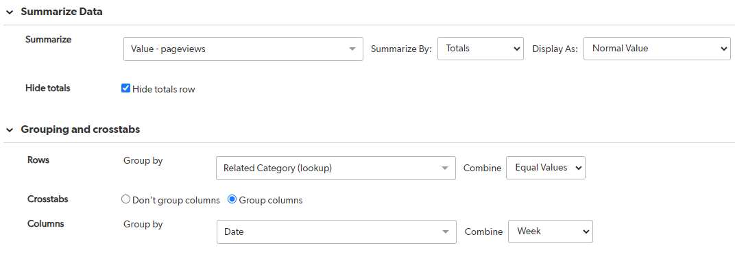 Sort summary report by total column | Qrew Discussions