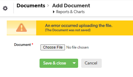 Uploading to File Attachment Field - Error Received | Qrew Discussions