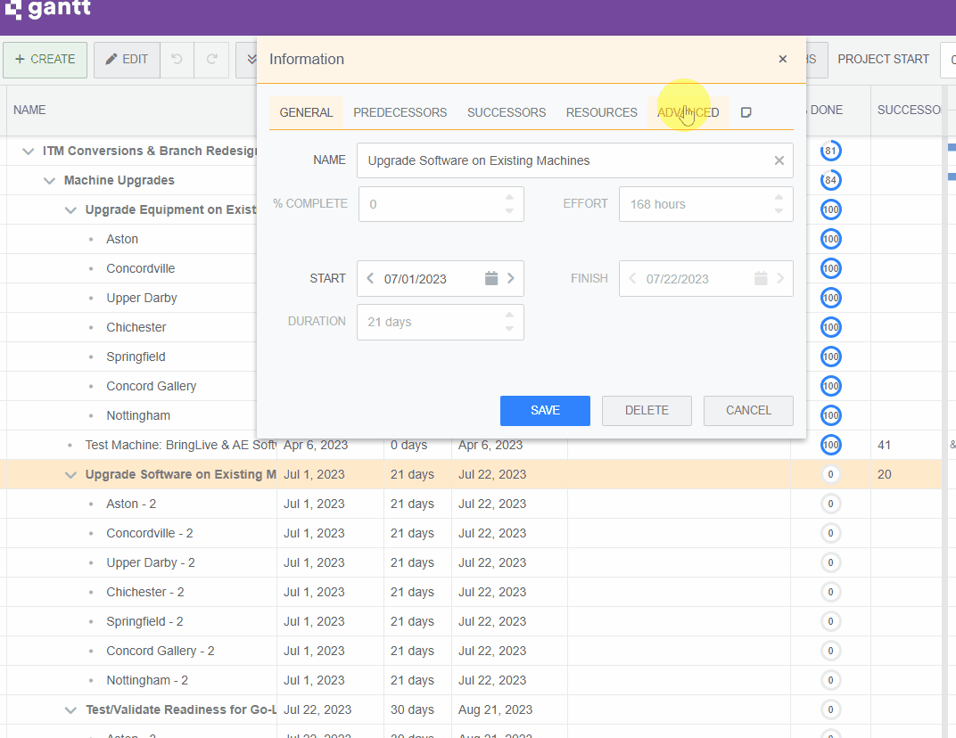 Gantt "Inactive" Tasks | Qrew Discussions