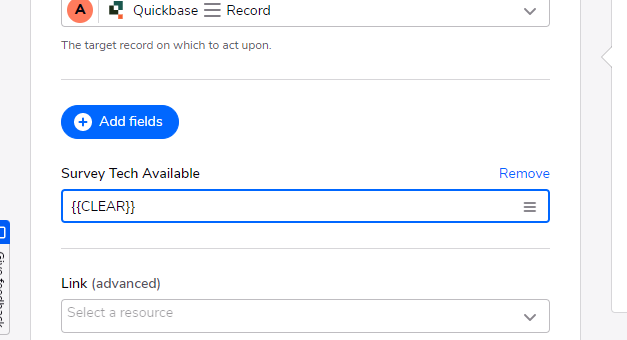 Pipeline Clear Multi-Select Text field | Qrew Discussions